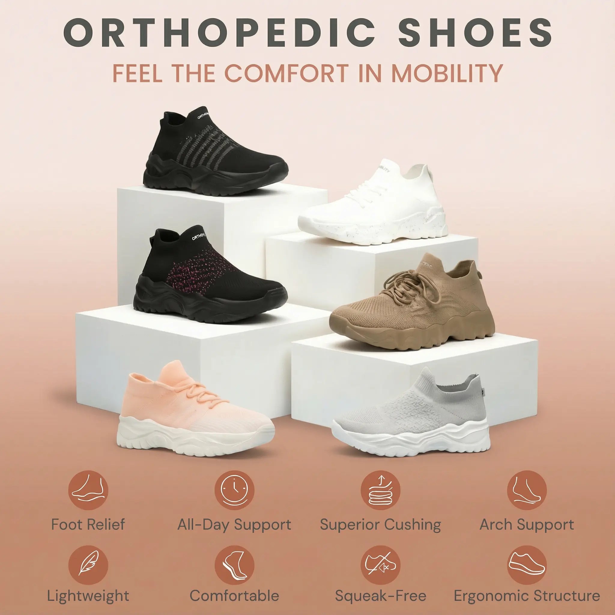 SureStep CloudWalk – Orthopedic Working Shoe - Galaxy Blue